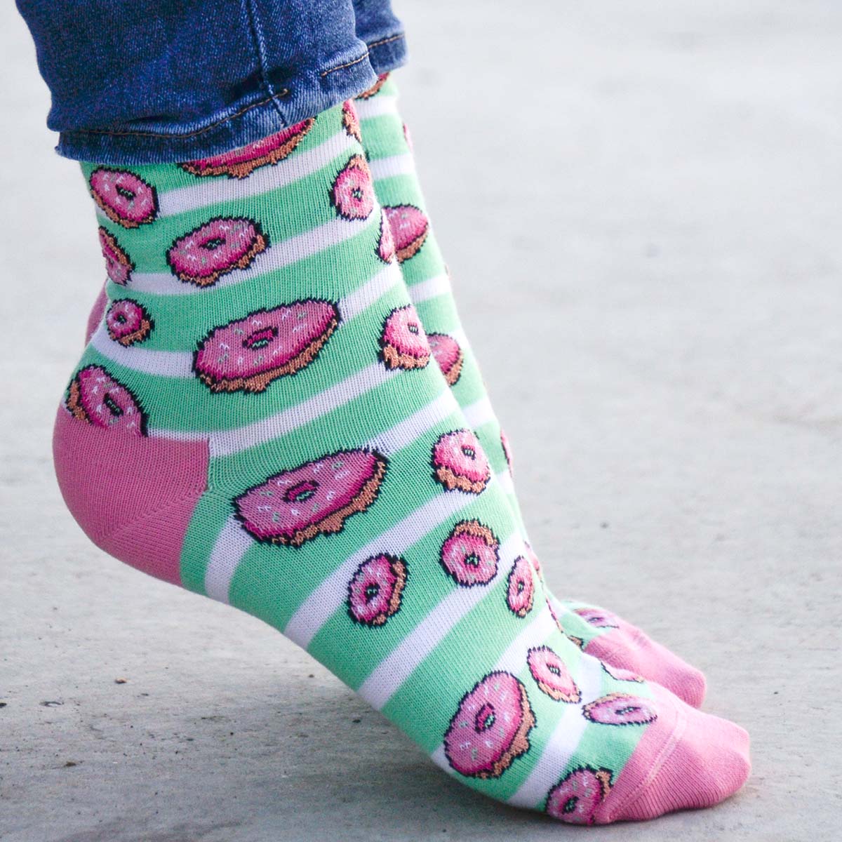 Roze krofne čarape – Kolyshop